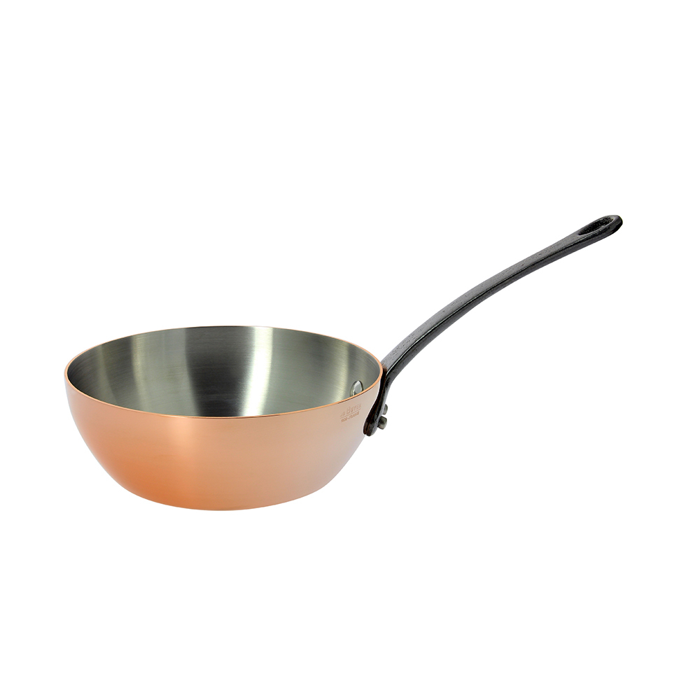 DE BUYER | Copper conical sauté-pan cast iron handle