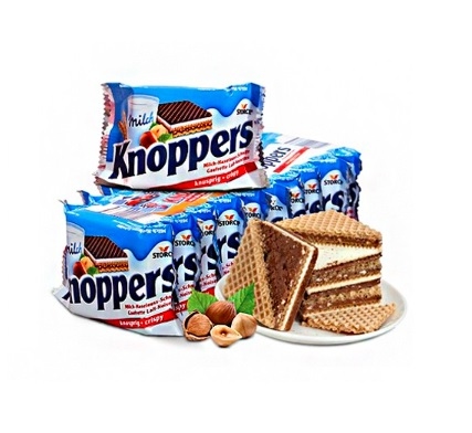 【Knoppers 牛奶榛子朱古力威化餅 Milk Hazelnut Chocolate Wafers】$38
