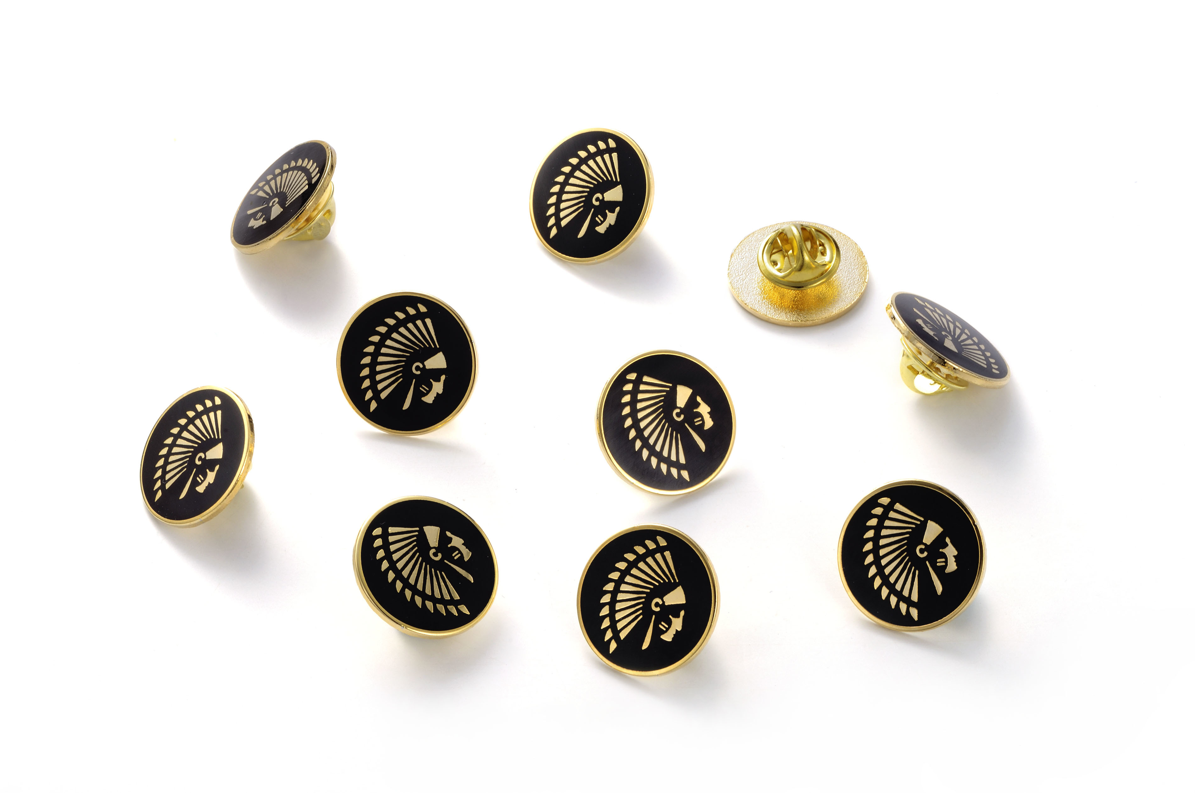 Chief Indian logo Enamel Pin