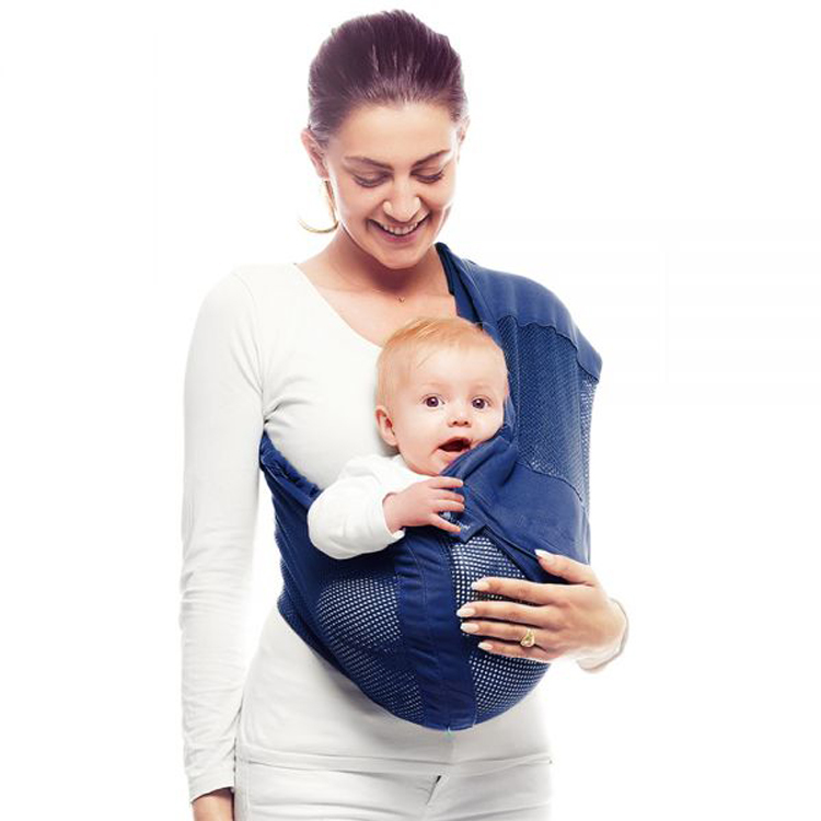 荷蘭 wallaboo 袋鼠背巾- AIR空氣版 深海藍