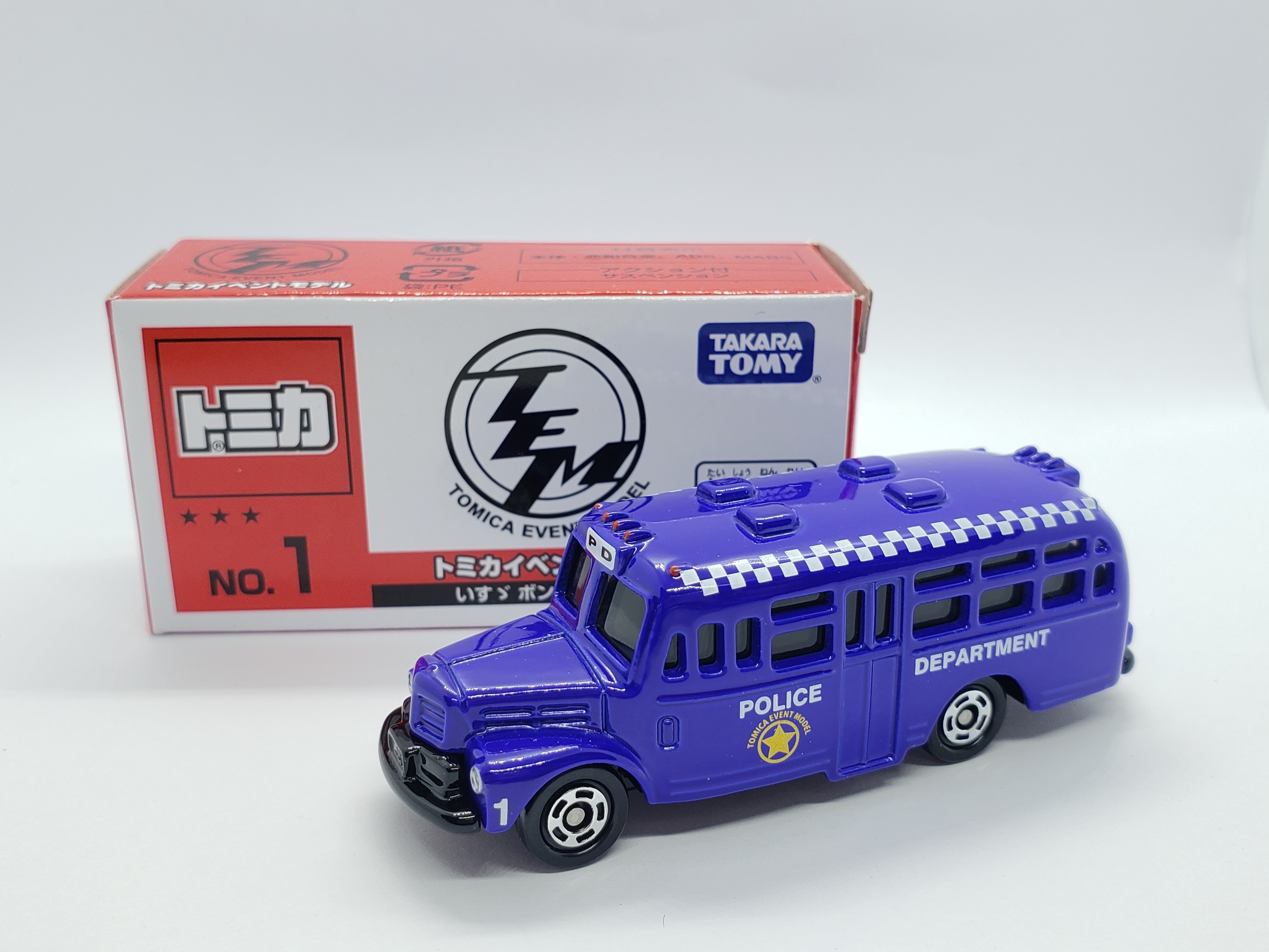 Tomica 2019 Event Model No.1 Isuzu Bonnet Bus Police