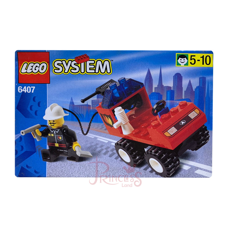 公主樂糕殿 LEGO 樂高 絕版 盒裝 1997年 6407 消防隊長 火災 消防車