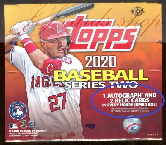 MLB 2020 Topps Series Two S2 JUMBO 正規 系列二 棒球卡 卡盒 ( 盒內 附