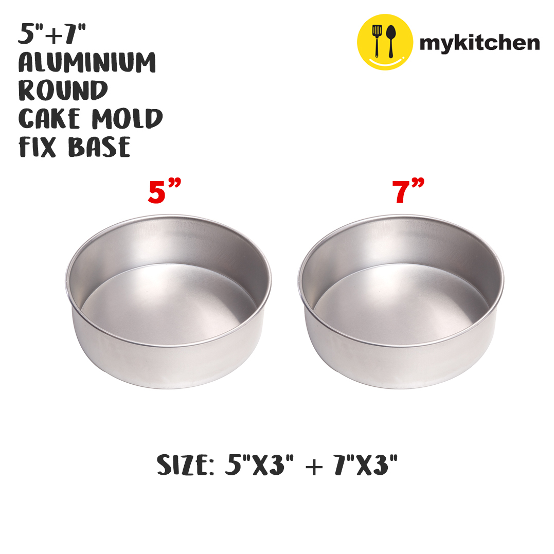 [MY KITCHEN] 5x3 and 7x3 Aluminium Round Cake Mold Fix