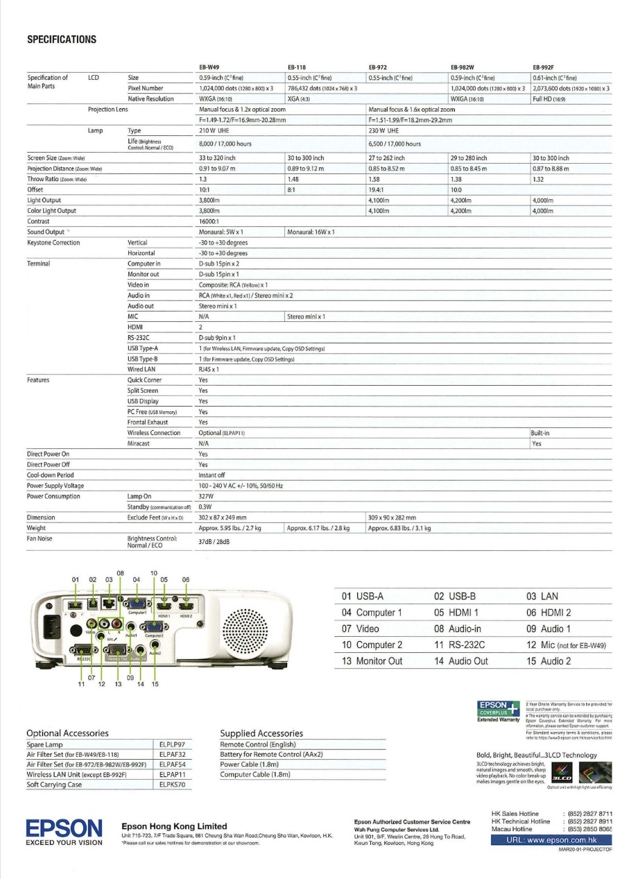 Epson EB-992F FHD 3LCD投影機 - gtc-technology.com