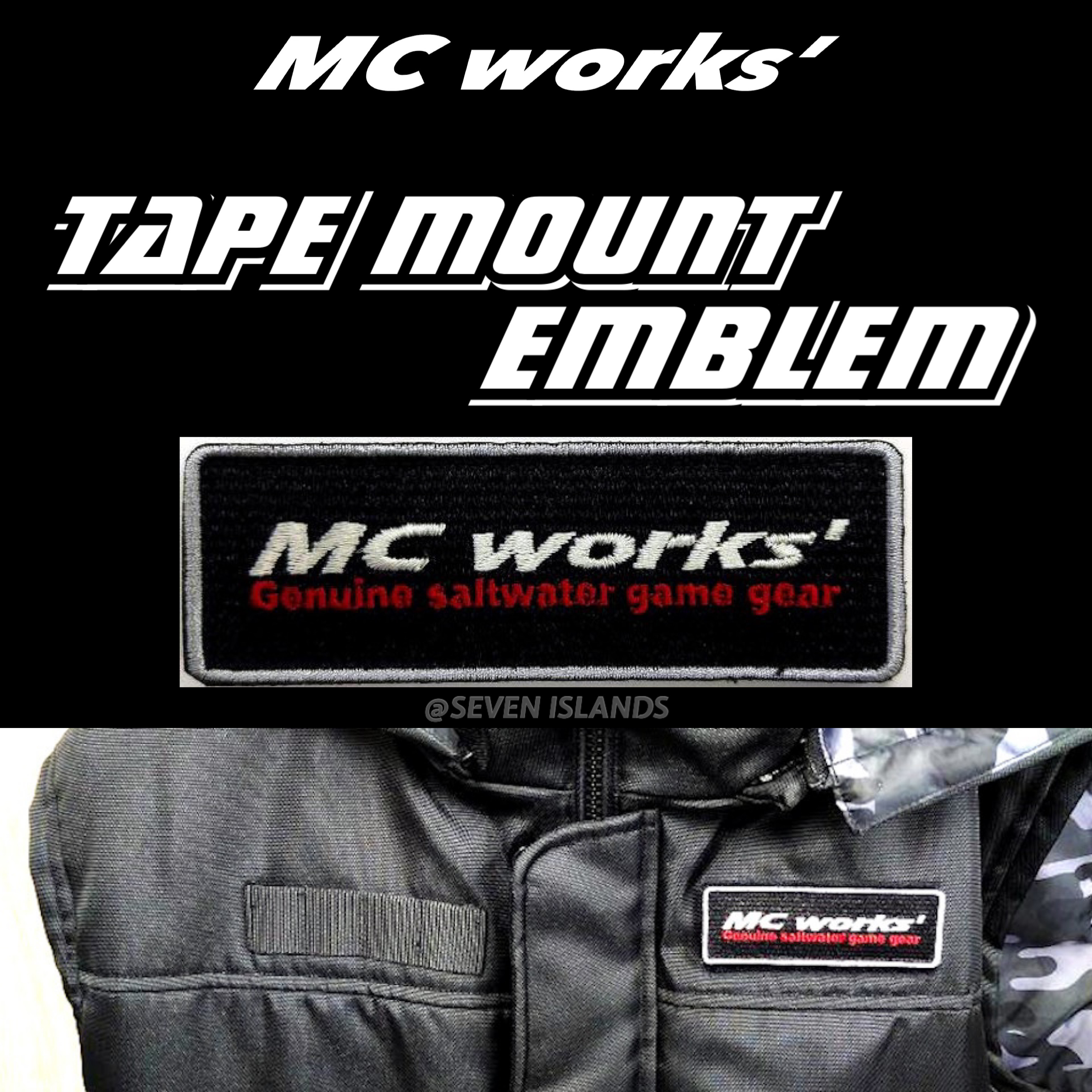 MC WORKS TAPE MOUNT EMBLEM