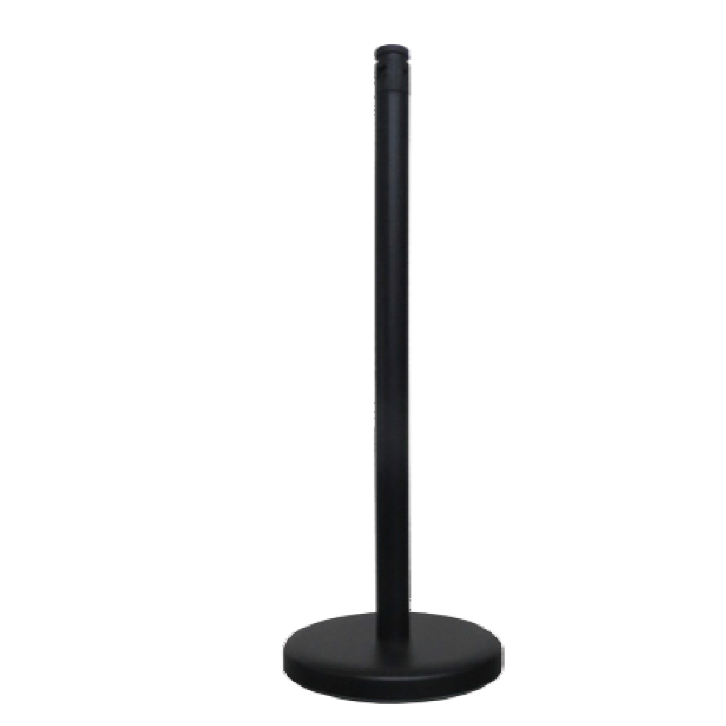 繩龍柱（黑粗柱）RF-50BK 需搭配彈力繩 圍欄 紅龍柱 美術館用 不擋藝術品 極細彈力繩