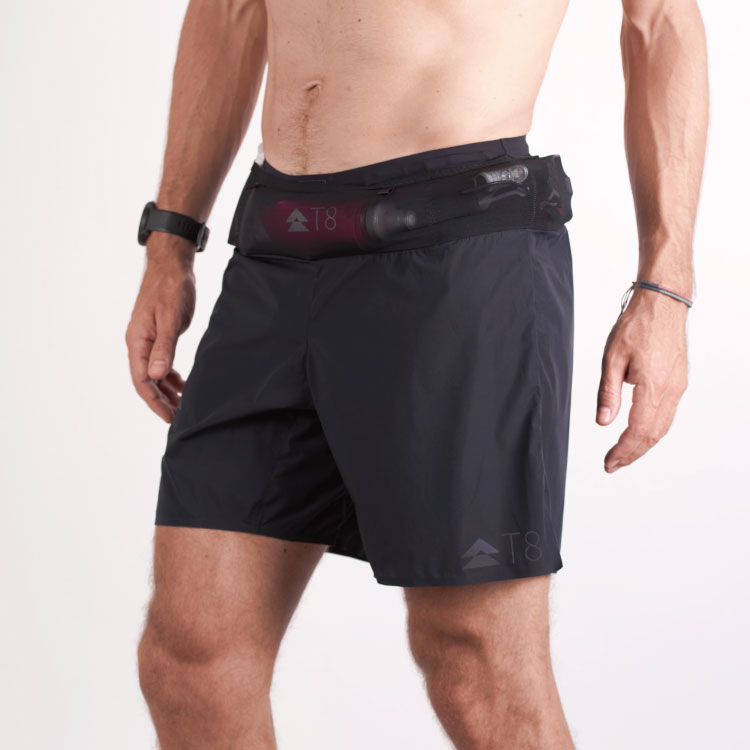 RUN｜T8 Sherpa Shorts - Black (M)