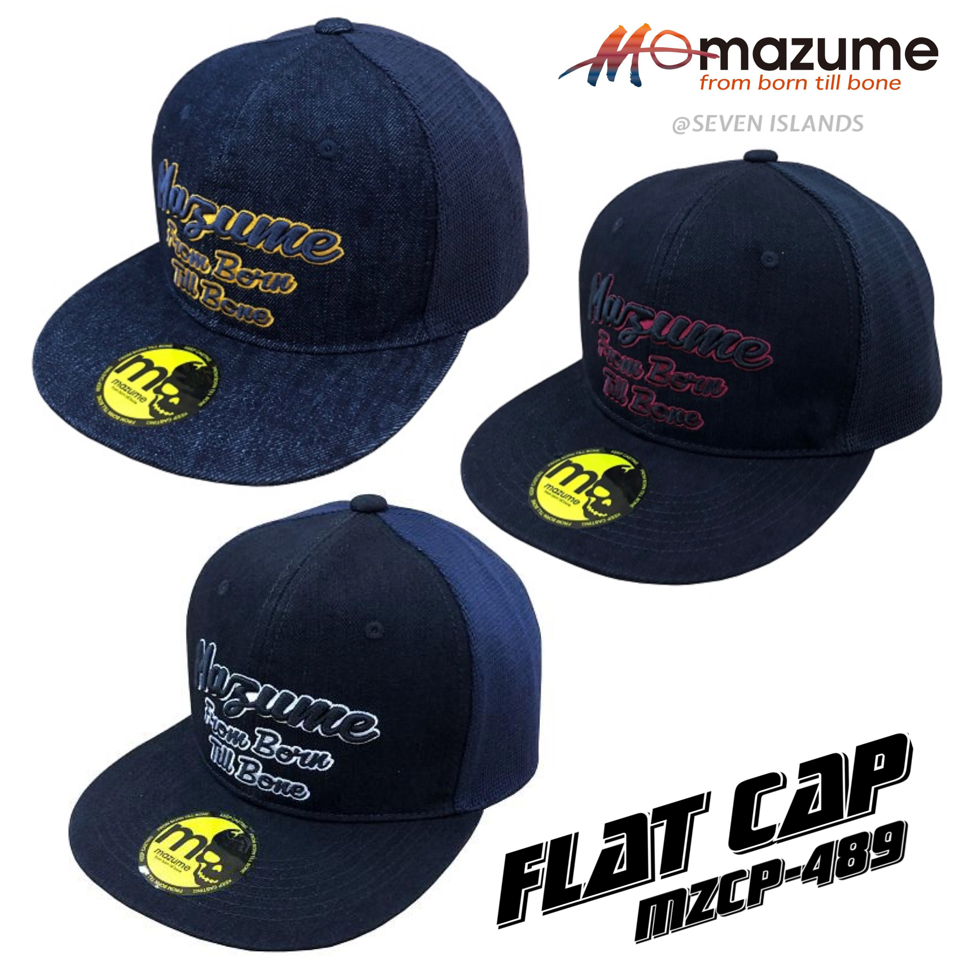 MAZUME FLAT CAP MESH LOGO MZCP-489