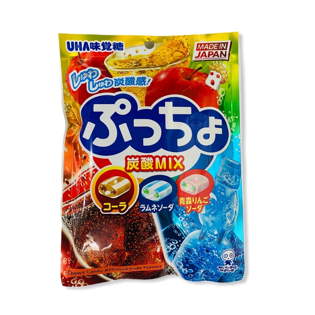 UHA味覺糖 綜合3味汽水噗啾軟糖 90g