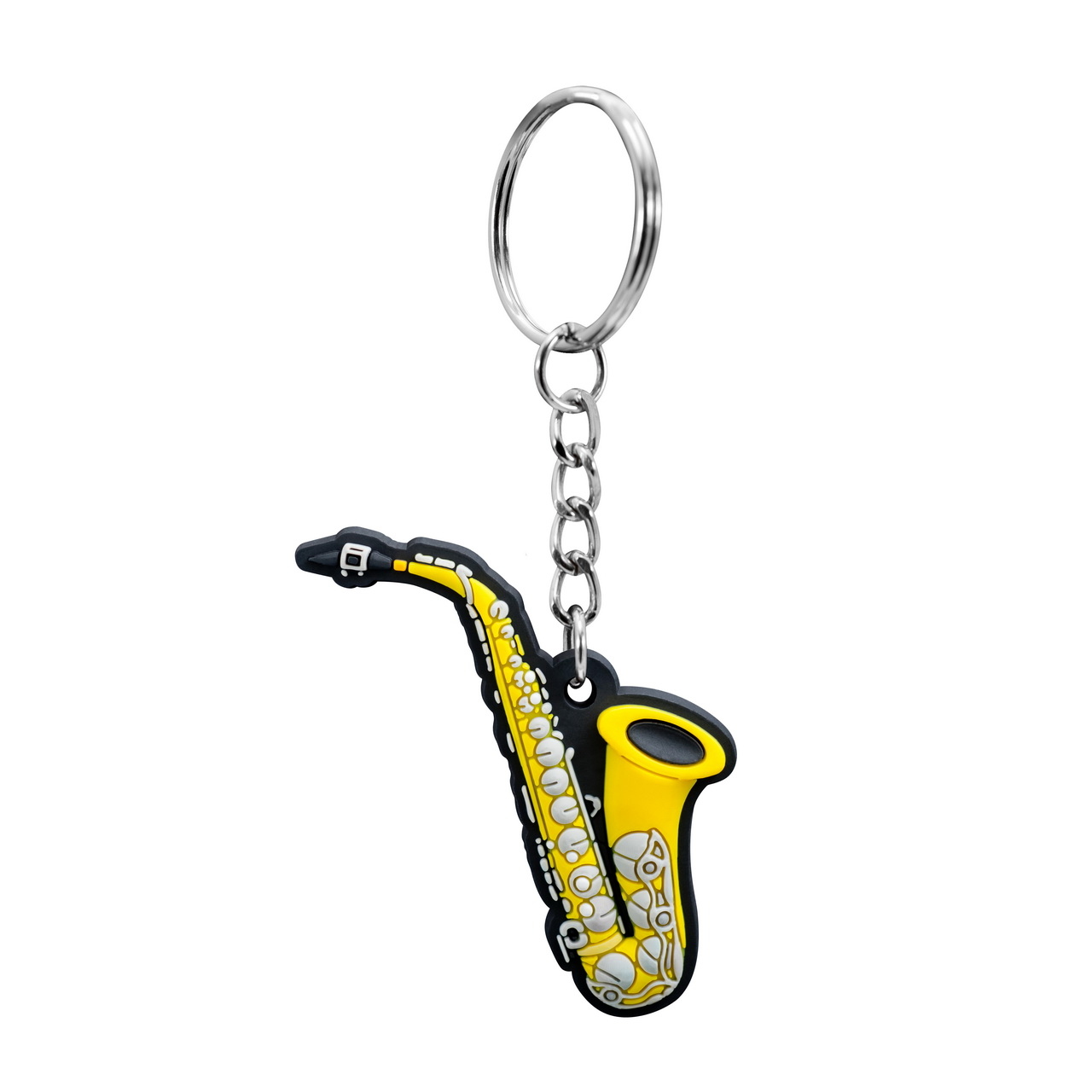 Saxophone 2D Music Key Chain