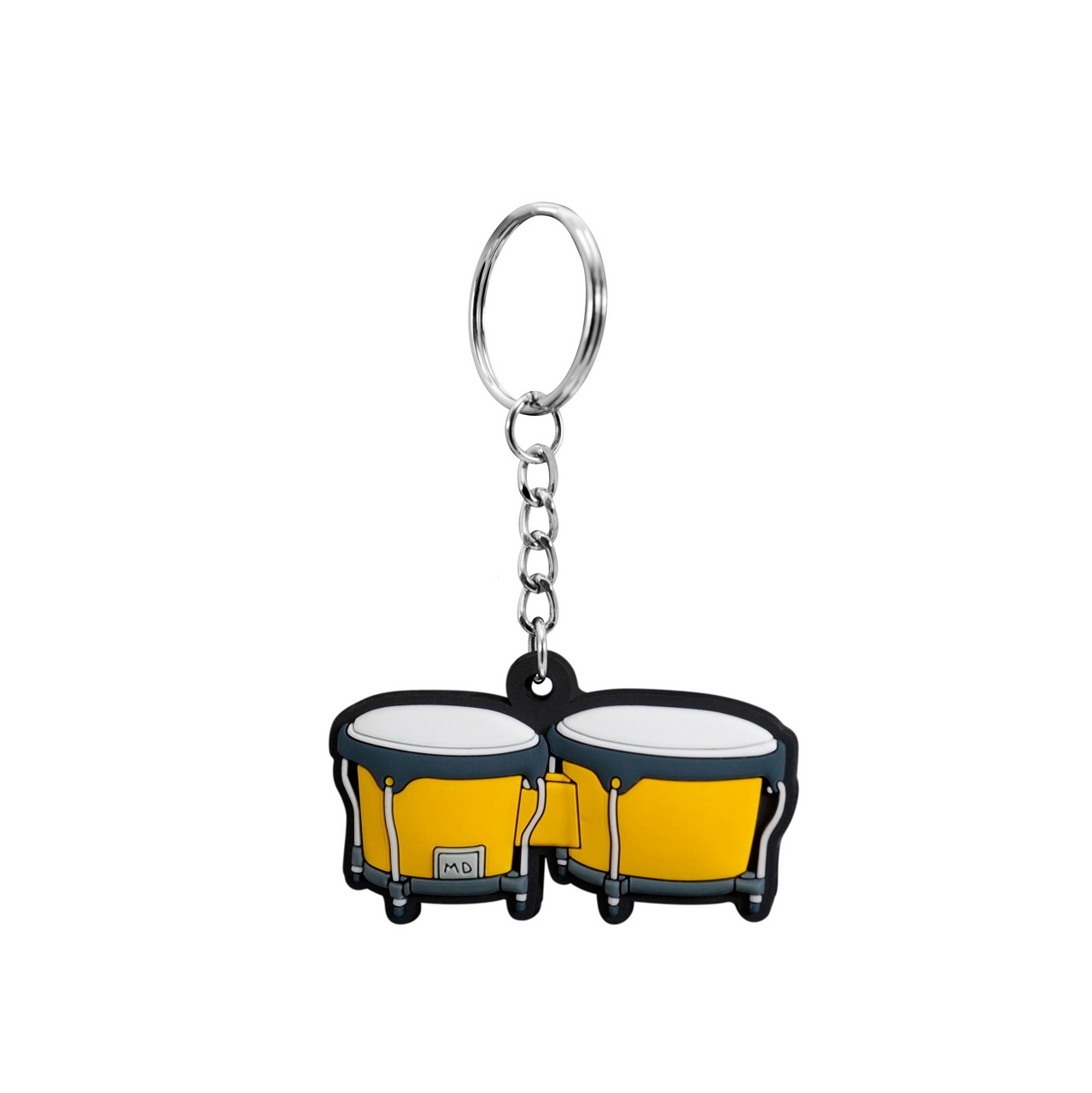 Bongo Yellow 2D Music Key Chain