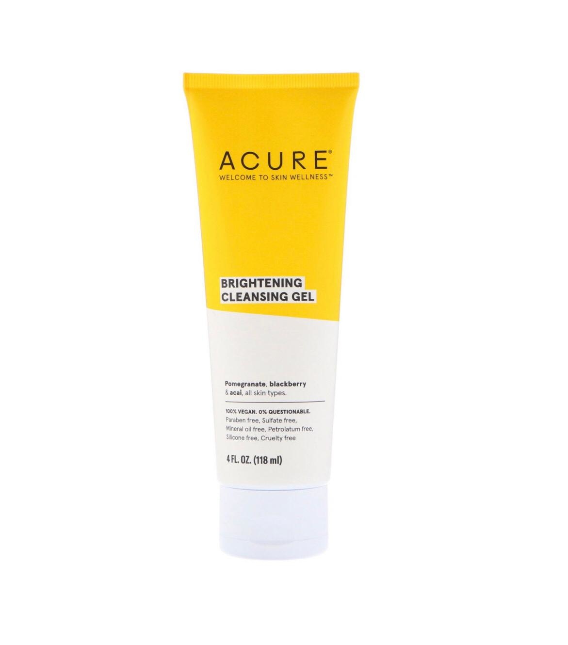 Acure Organics, Brilliantly Brightening, Cleansing Gel,