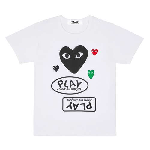 CDG PLAY GOLD HEART TEE