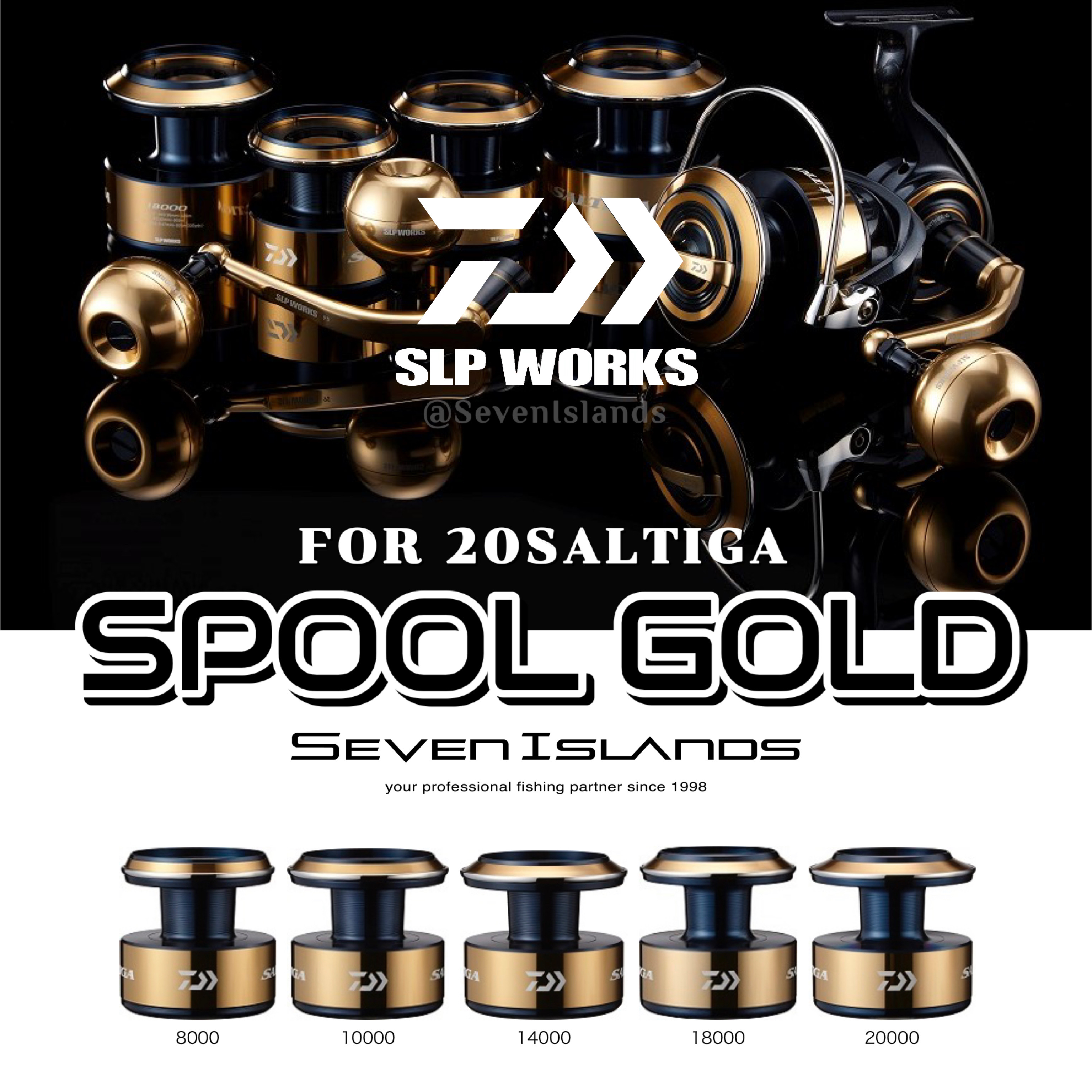 DAIWA SLP WORKS SALTIGA SPOOL GOLD
