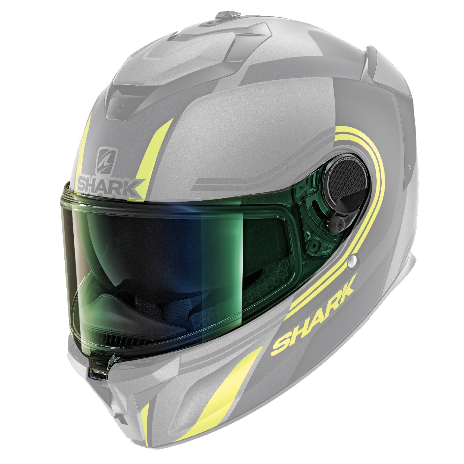 Leelik利力電單車行有限公司 | SHARK VISOR LIGHT IRIDIUM GREEN 頭盔鏡片