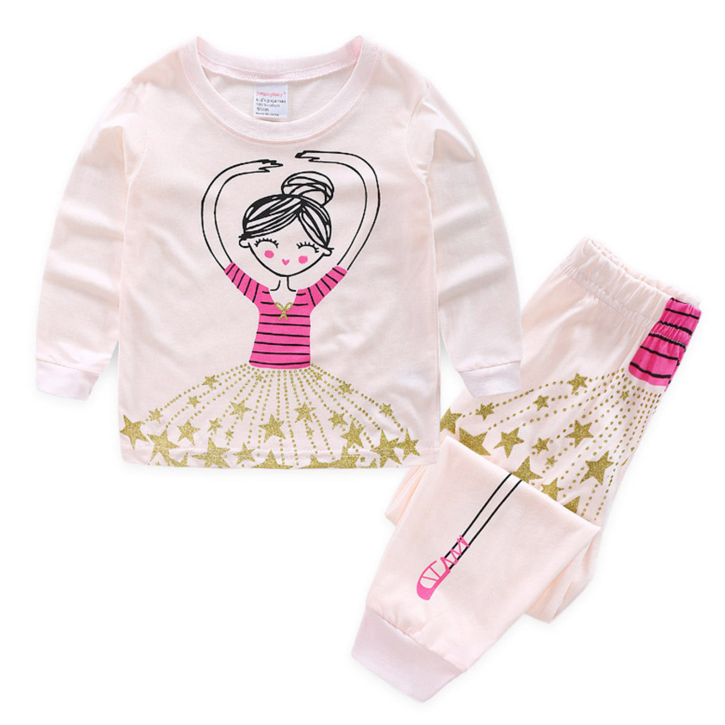 PP-1205 卡通印花棉質上衣+長褲睡衣套裝