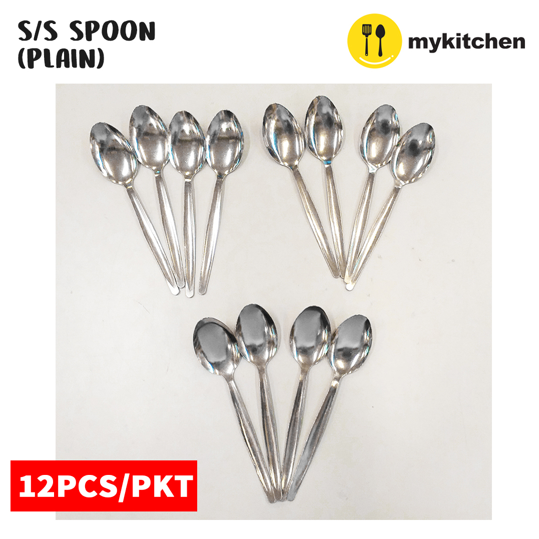 [MY KITCHEN] SUS304 S/S Spoon Fork 12pcs Commercial Bus