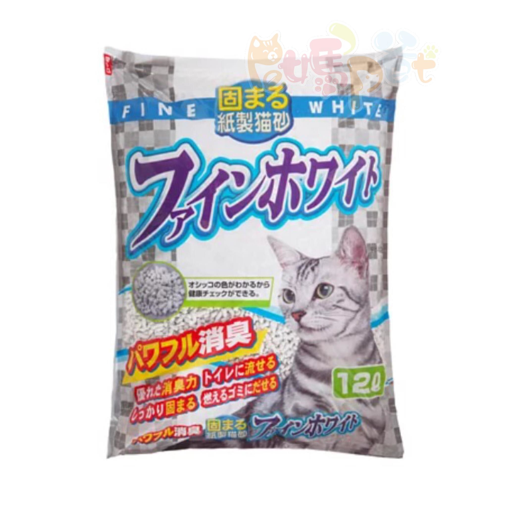 日本 Hitachi 日立 - White 環保紙貓砂 (可觀色) 12L