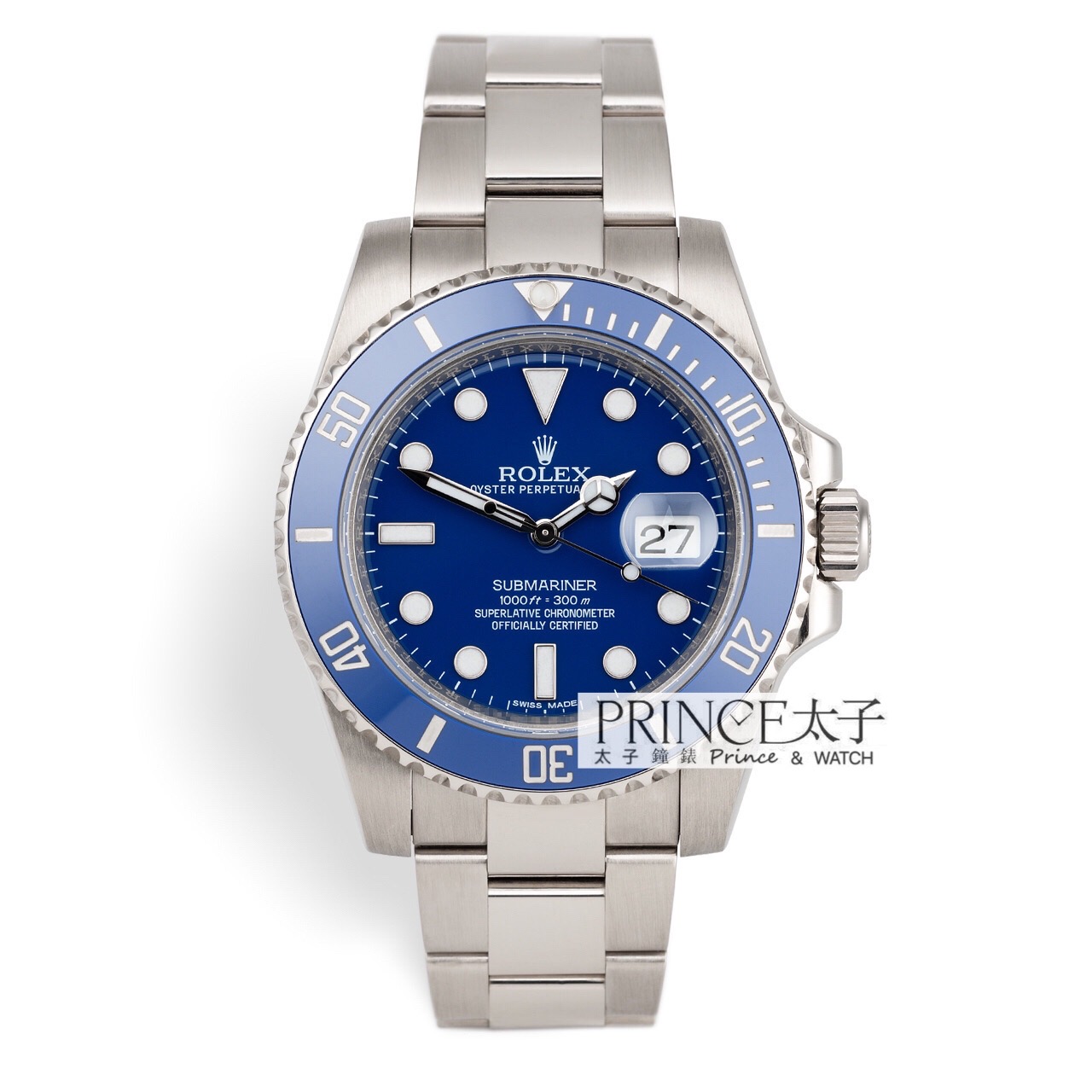 勞力士潛航者型藍水鬼 116619LB-97209