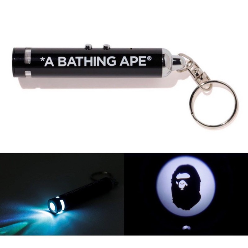 A BATHING APE BAPE PROJECTOR LIGHT KEY CHAIN 鑰匙圈 雷射筆