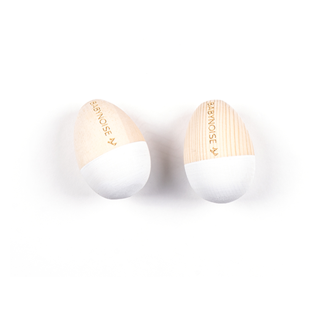 BabyNoise - Wooden Toy Duo Egg Shakers