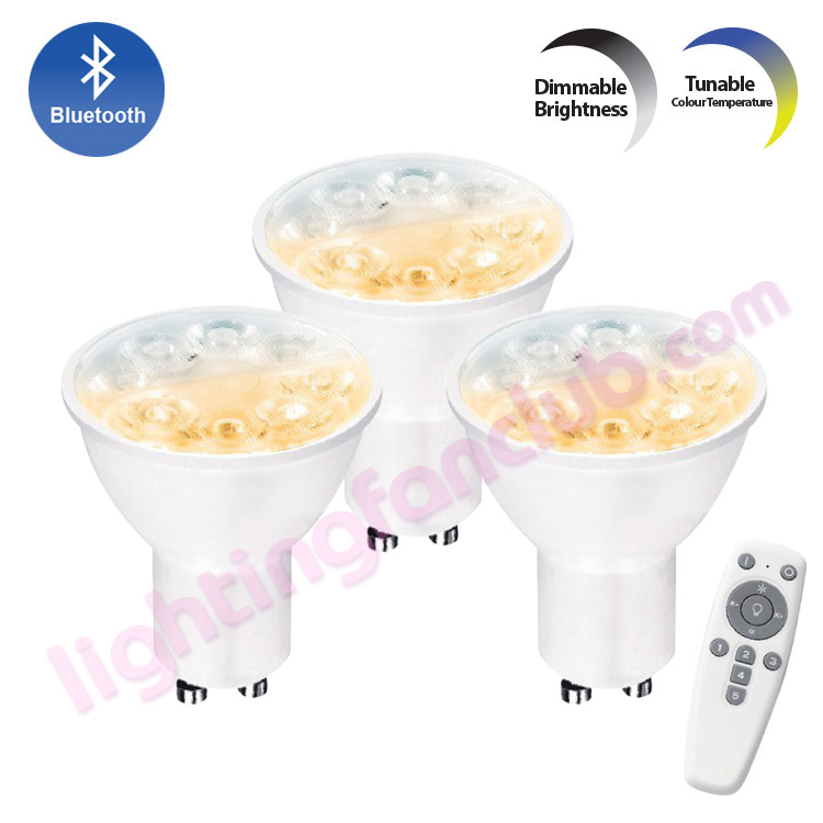 LED GU10 藍芽智能燈泡連遙控器組合 ( 黃白光 ) AU-PGU-UK-003