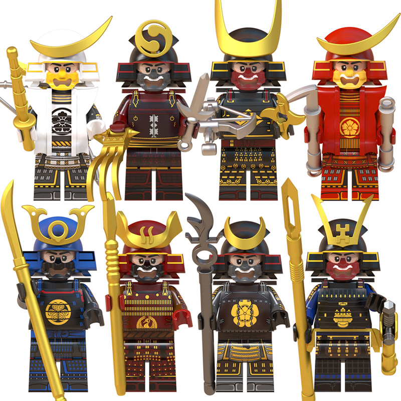 8PCS/Lot Wave of Samurai Minifigs Minifigure Fit Lego