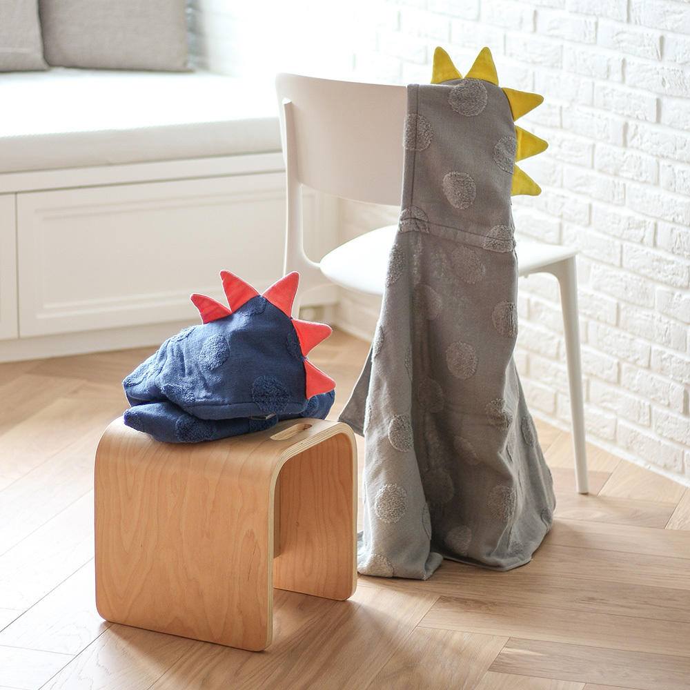 【kontex】今治連帽毛巾 SOF點點系列恐龍款