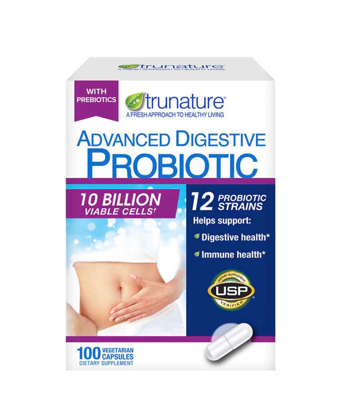Trunature Probiotic 12菌株，100億，100 粒膠囊