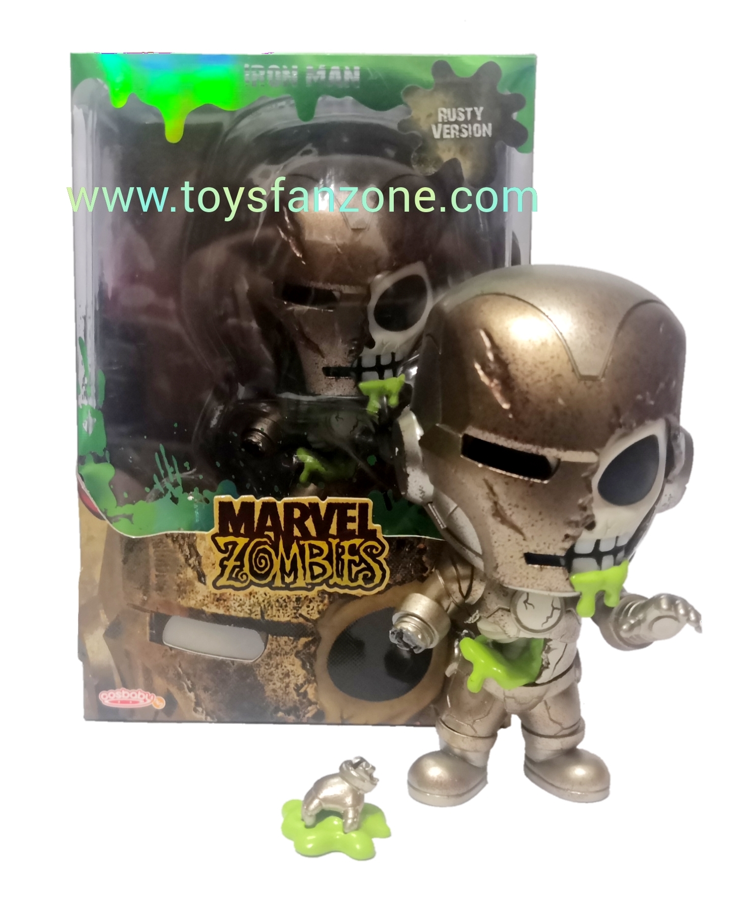 Hot Toys Marvel Zombies Iron Man Cosbaby Rusty Version