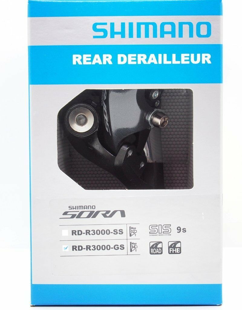Shimano Sora RD-R3000-GS 9-Speed Road Bike Rear Deraill