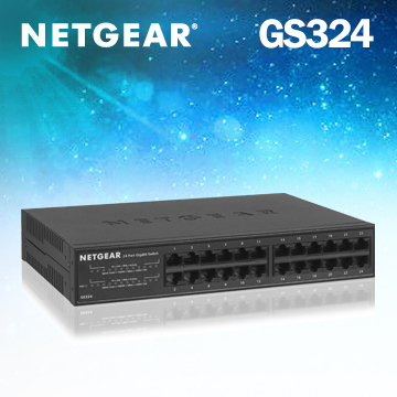 GS324 24埠 Gigabit，機架式(三年保固)