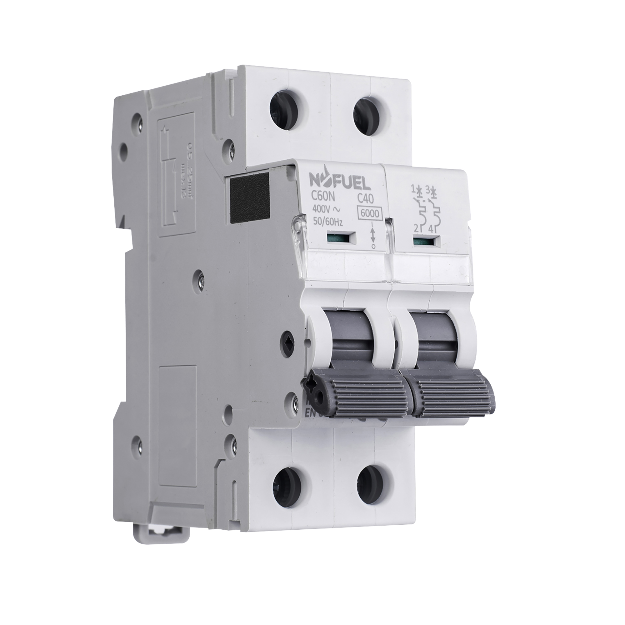 MCB C60N mini circuit breaker Nofuel C60-40A 2P