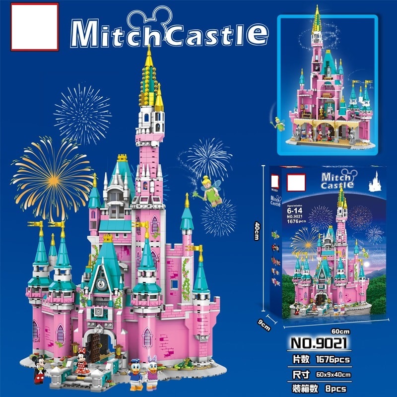 Pink Castle Paradise Princess Girl building Brick