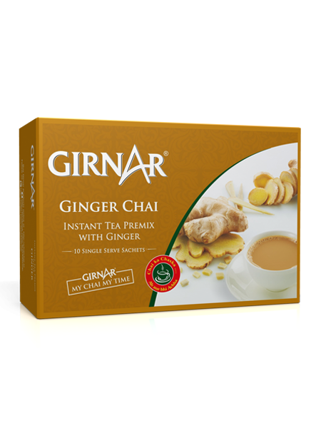Girnar Instant Tea Premix With Ginger 10 Sachet Pack