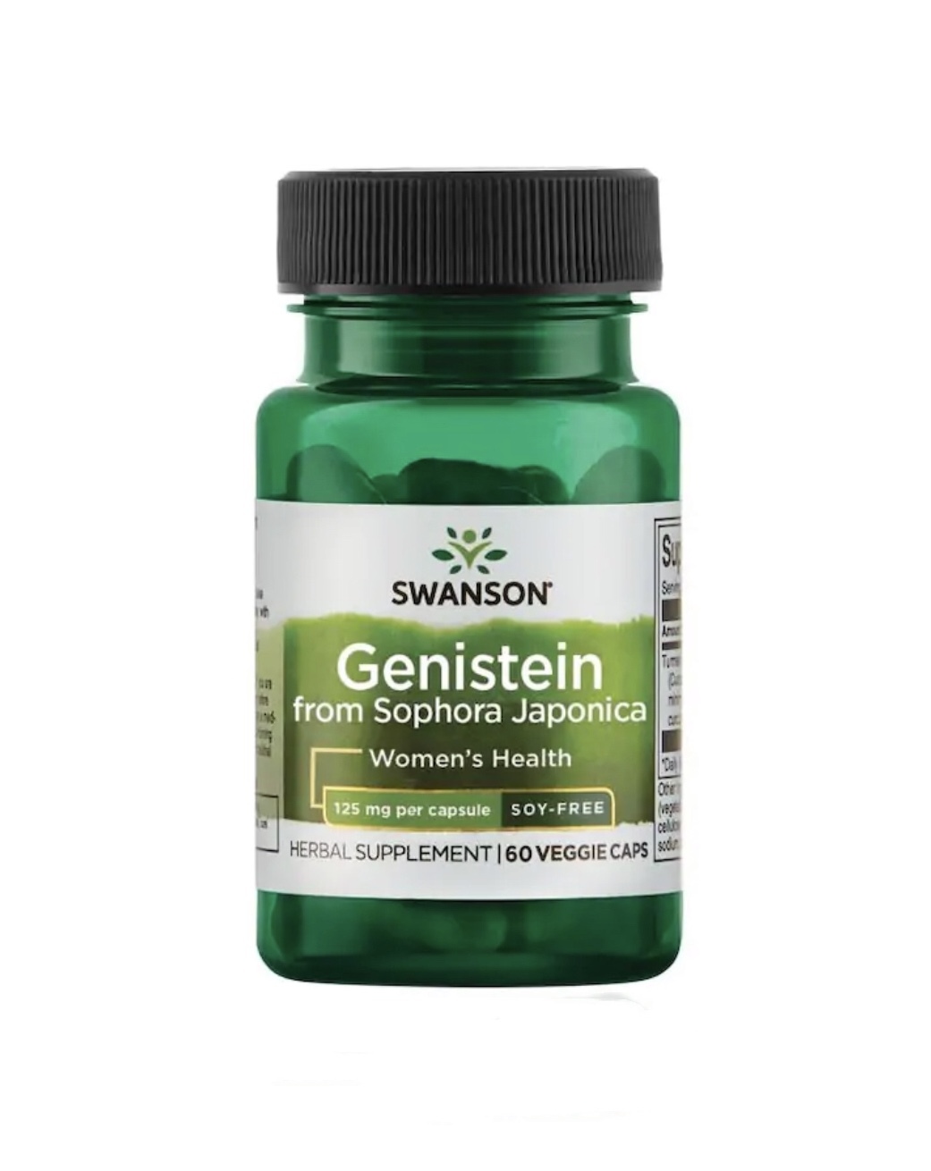 100%美國進口Swanson Genistein高含量金雀異黃酮125亳克，60粒膠囊