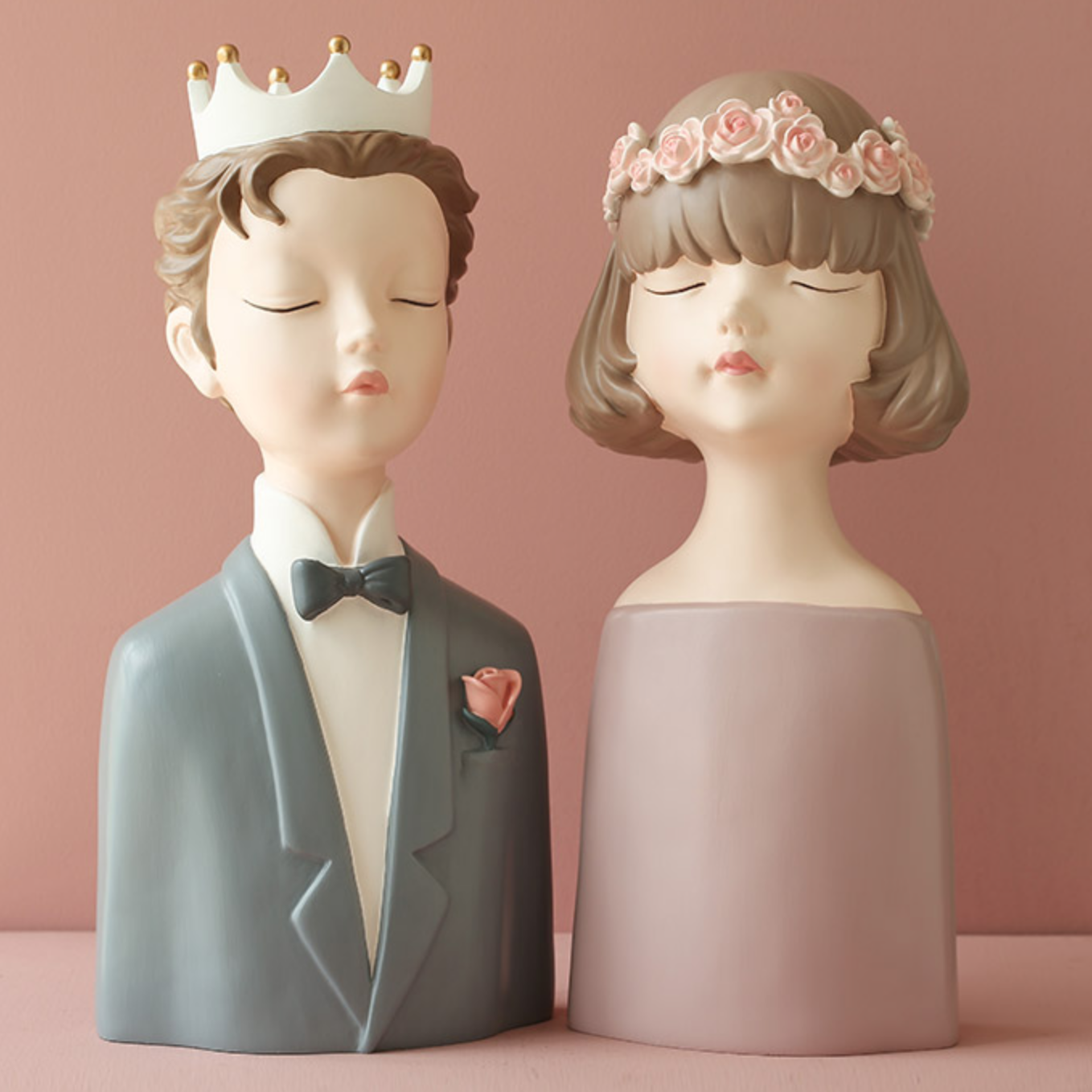 VH-1111 情侶頭像裝飾擺設