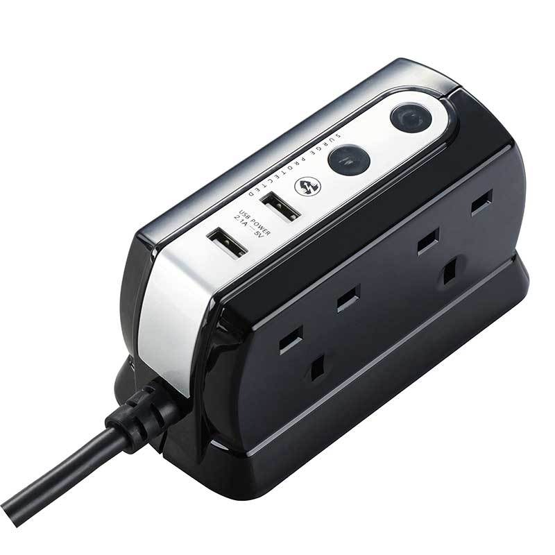 MasterPlug - 4 Socket Back to Back Surge Extension Lead