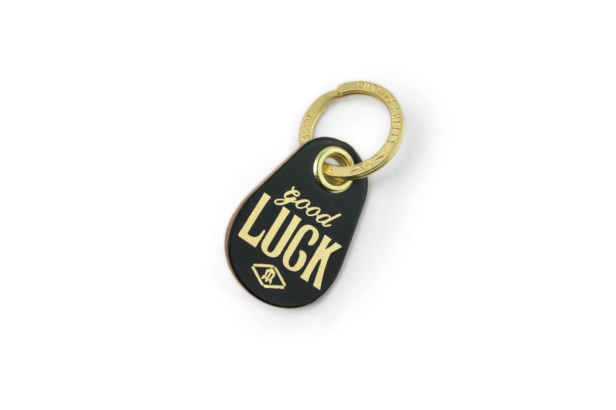 Good Luck Leather Key Tag