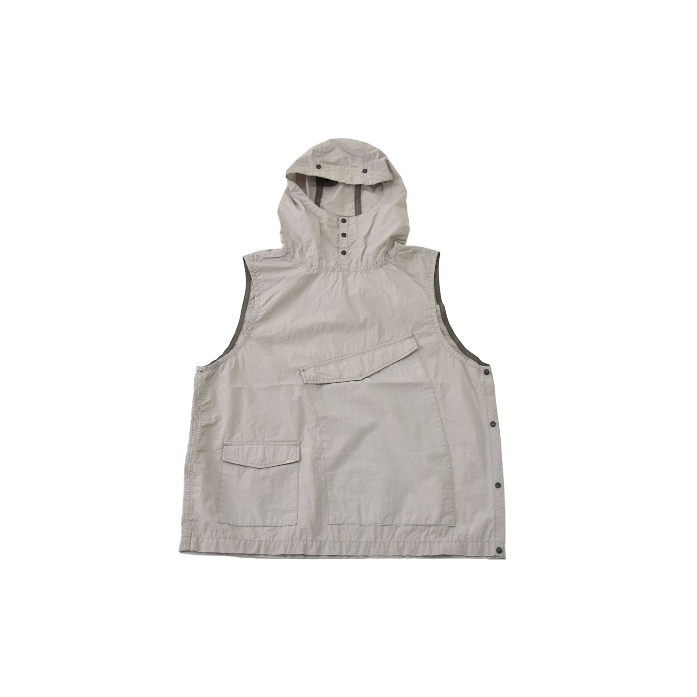 DECHO - Hood Vest - Gray