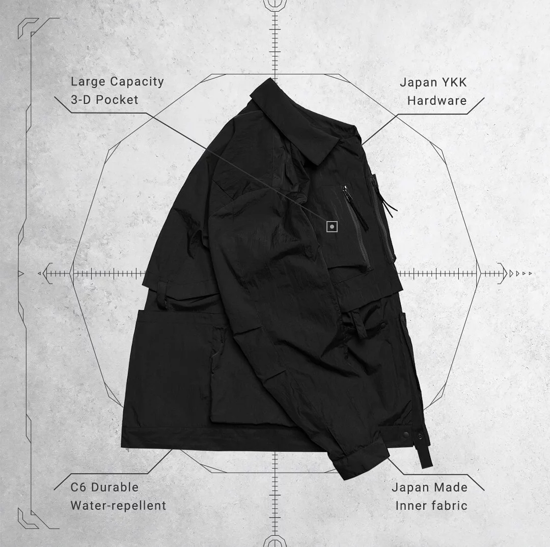 GOOPiMADE® 20 A/W VT-05F “Shadow” 2-way Coach Jacket