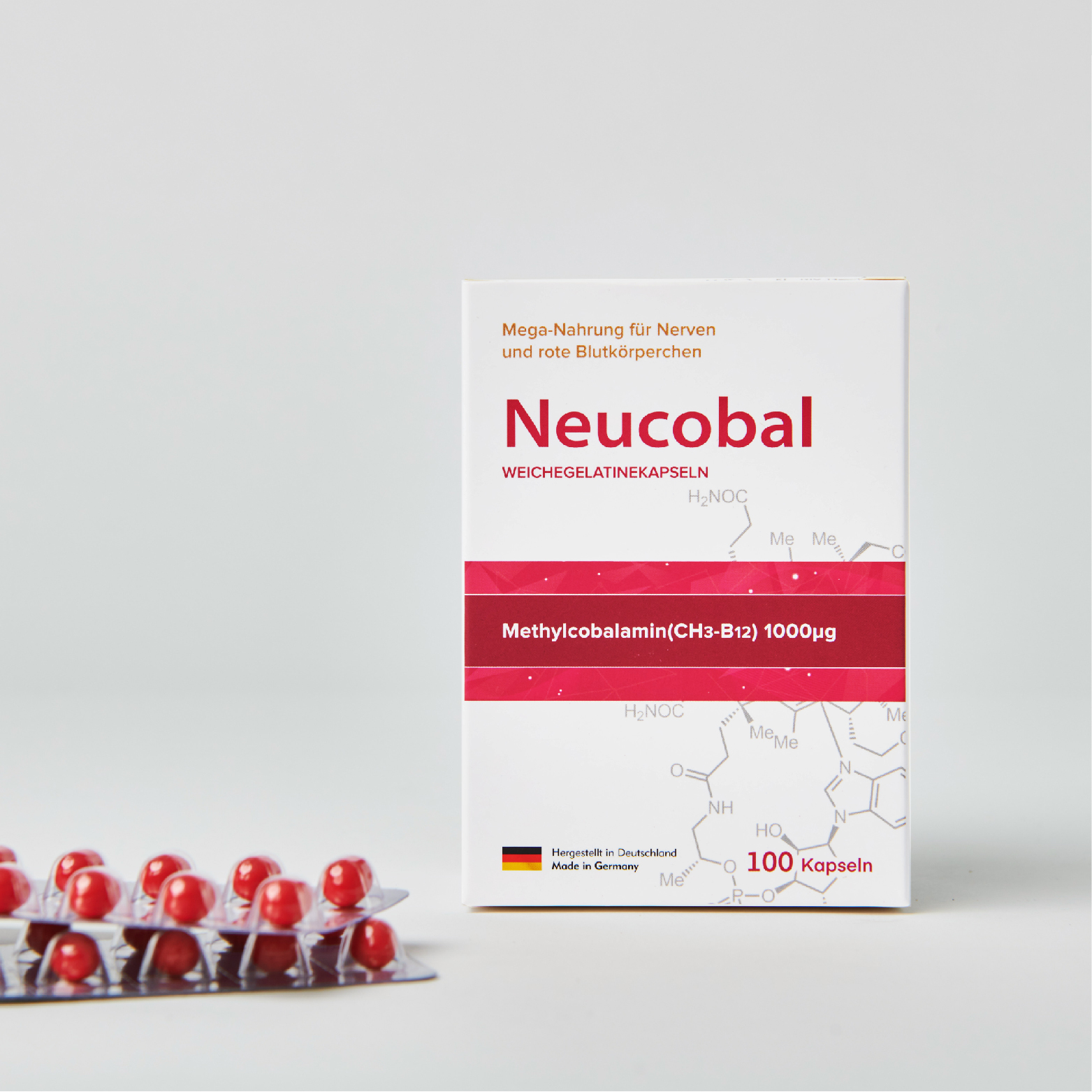 【Neucobal 神寶】德國神寶B12 -高單位活性甲基B12 (原產地: 德國) 100粒