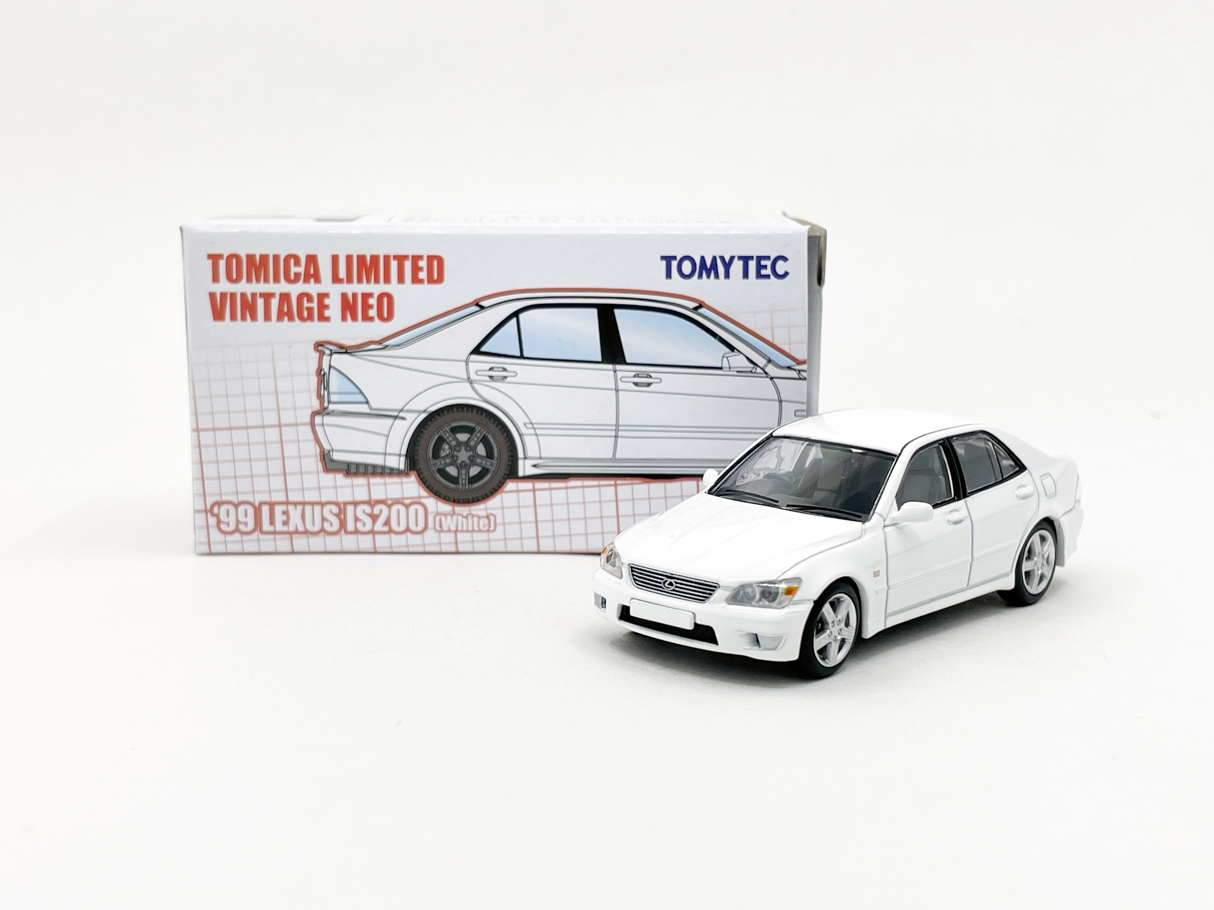 TOMYTEC Tomica Limited Vintage TLV Lexus IS200 白色