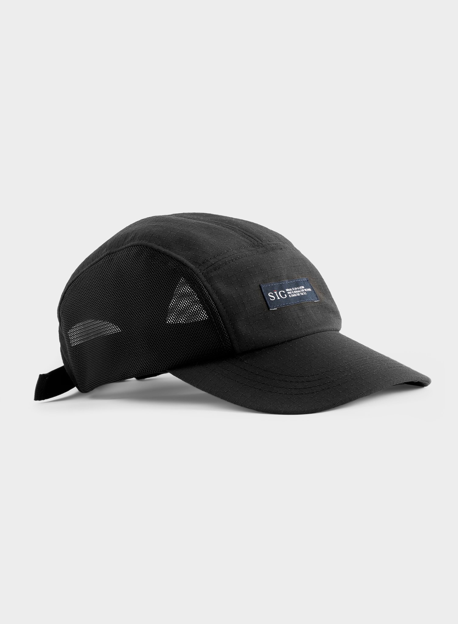 Guerrilla Group SIG 5 Panel Cap Ripstop Black