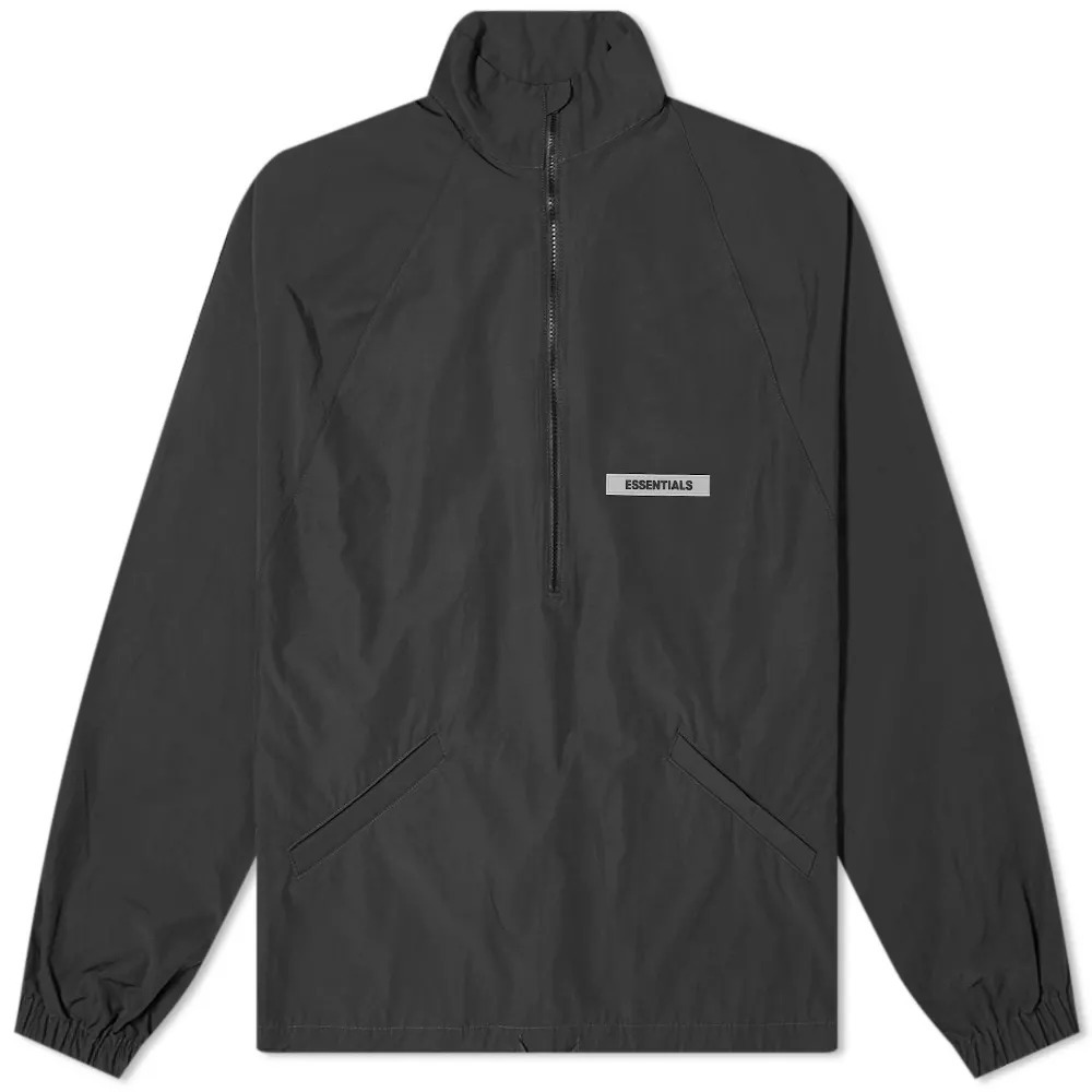 FEAR OF GOD ESSENTIALS HALF ZIP TRACK Jacket "Black"