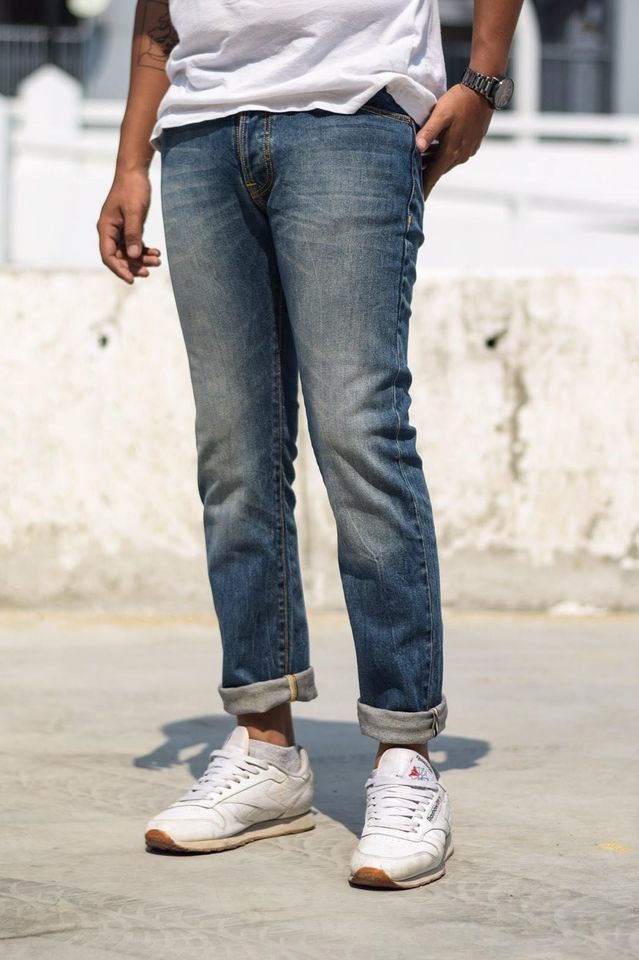 Pinion Denim - "Sparrow Type Faded 14oz" japan SELVEDGE