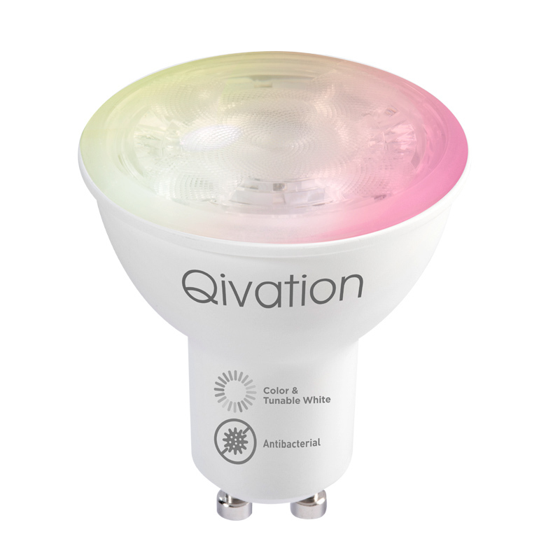 【Qivation 光觸媒智能LED 全彩光燈膽PAR16 GU10】