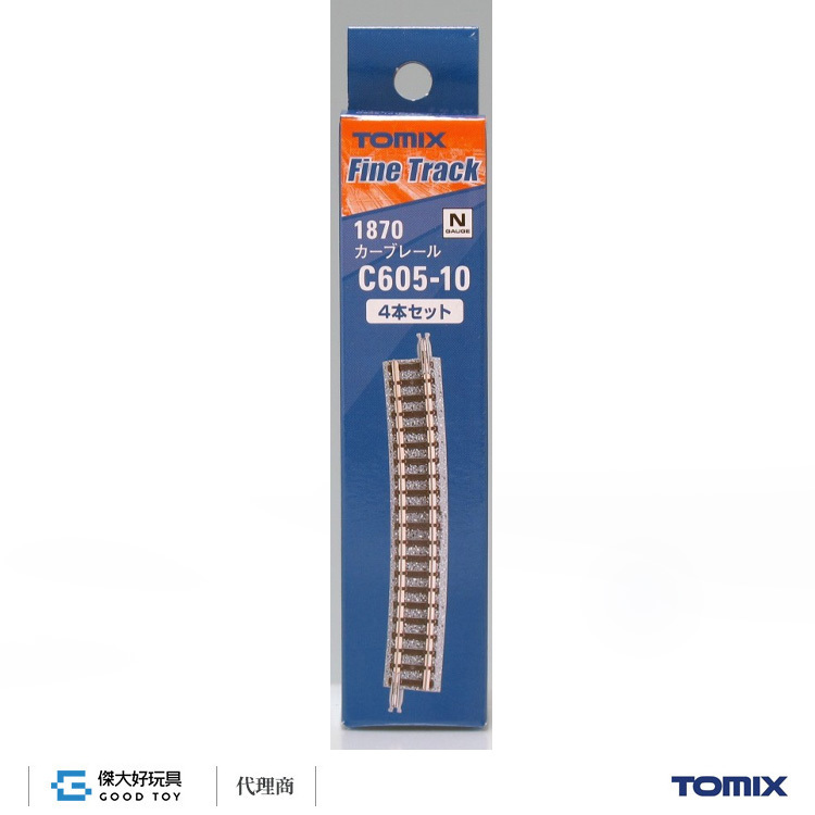TOMIX 1870 彎軌 C605-10(F) (4入) 水泥枕
