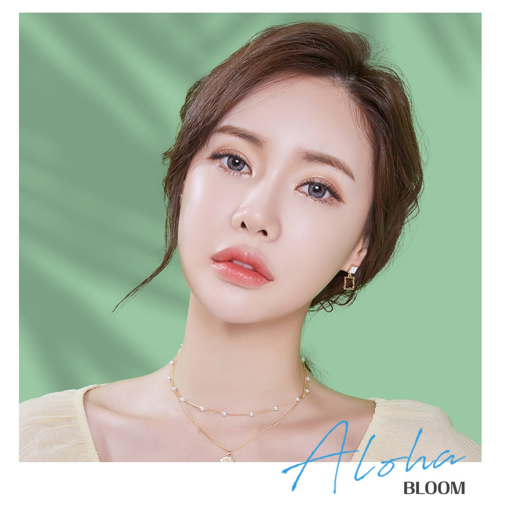 LENSME Aloha Bloom Gray 每月拋棄彩妝隱形眼鏡